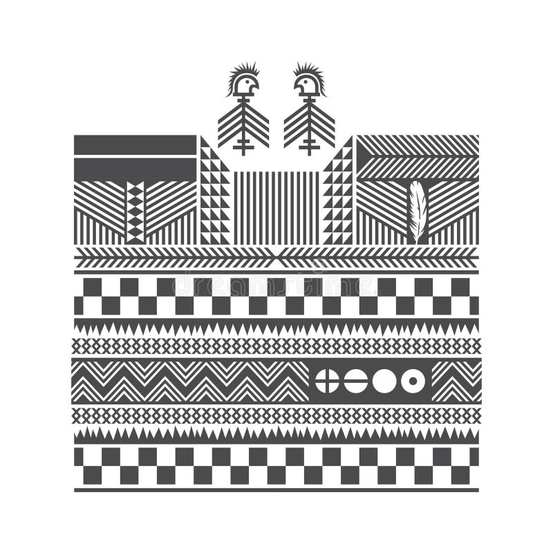 Native american pattern stock vector. Illustration of aztec - 55548816