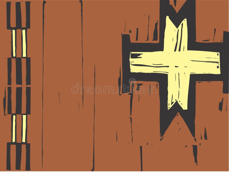 Native American Patterning Cross Stock Vector - Illustration of flat ...