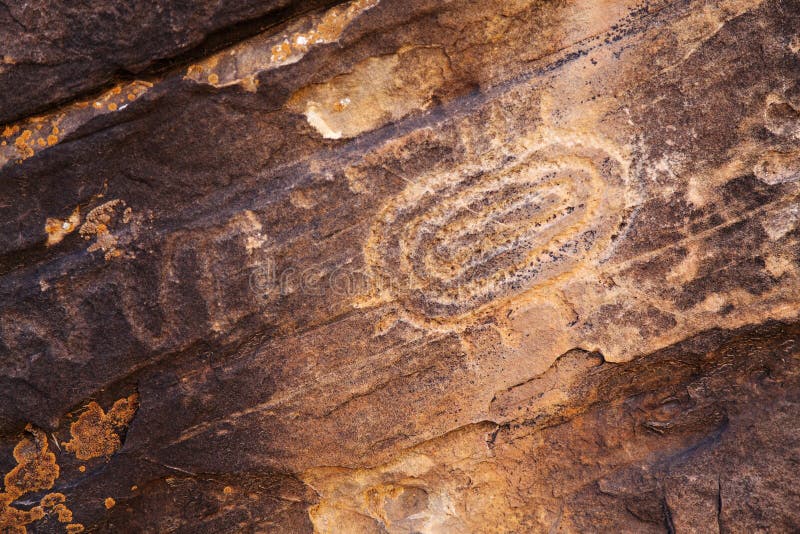 Spiral Petroglyph stock image. Image of ancient, indian - 267417