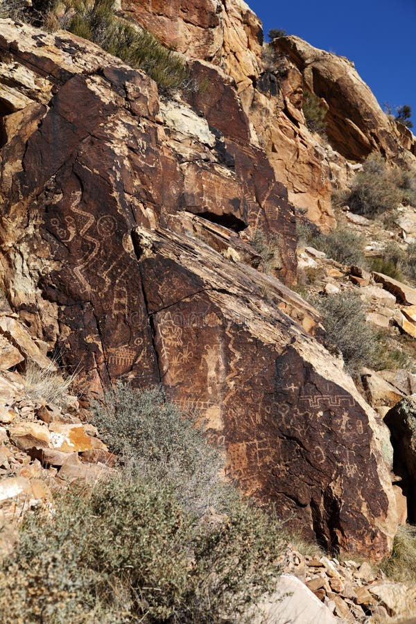 Native American Petroglyphs Stock Image - Image of petroglyph, story ...
