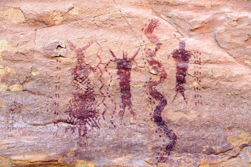 Native American Rock Art, Utah, US Stock Image - Image of america, utah ...