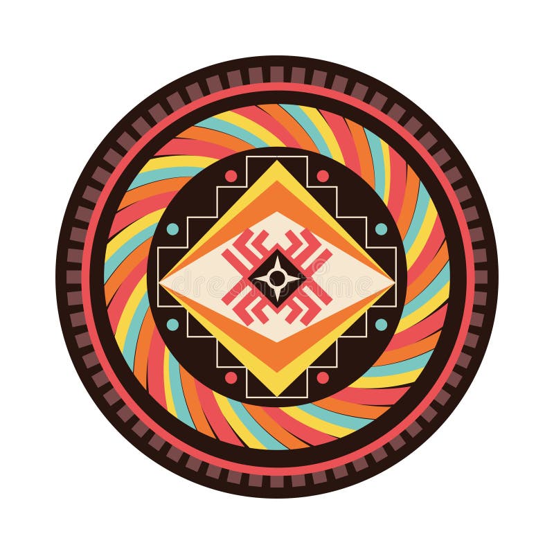 Native American Shield Decoration Stock Vector - Illustration of indian ...