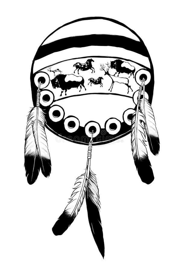 Native american shield stock vector. Illustration of culture - 100946261