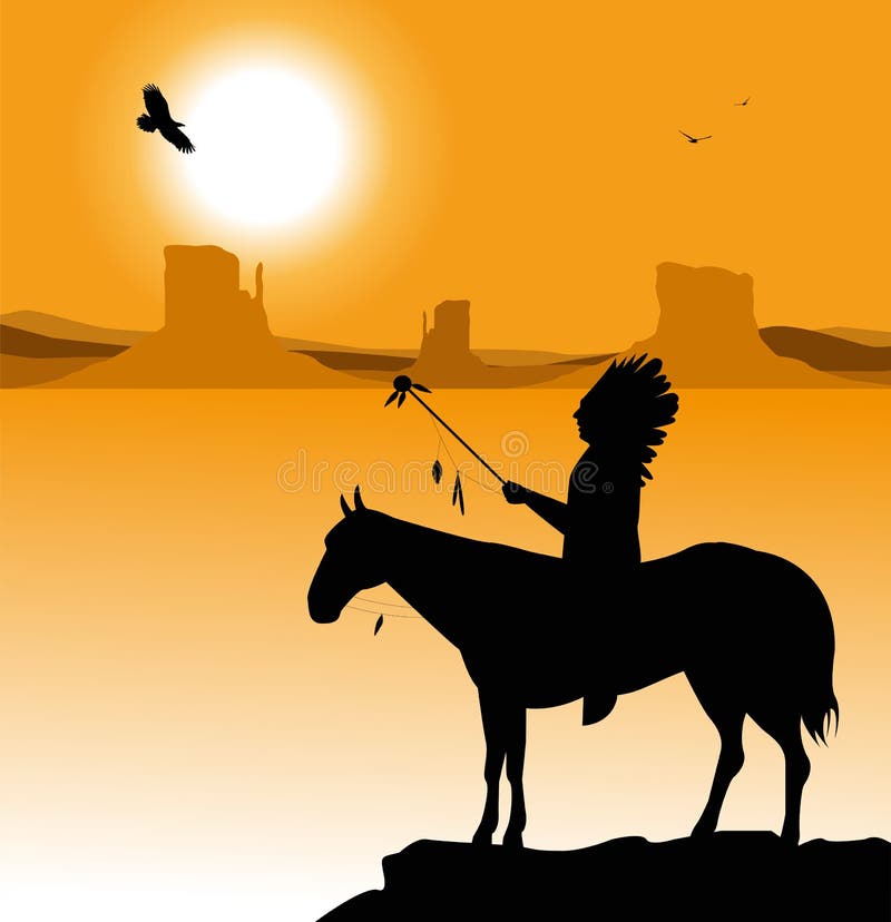 Native American Silhouette Stock Illustrations – 6,908 Native American ...