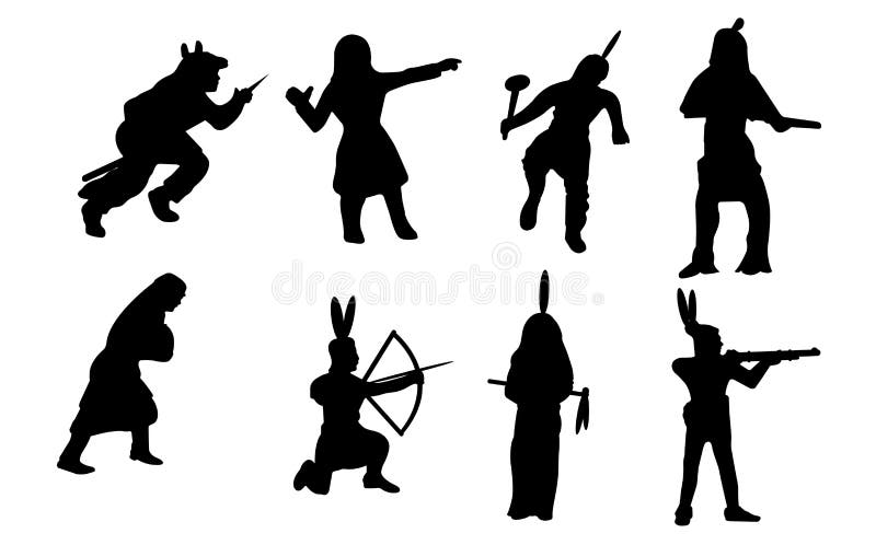 Native American Dancer Silhouette