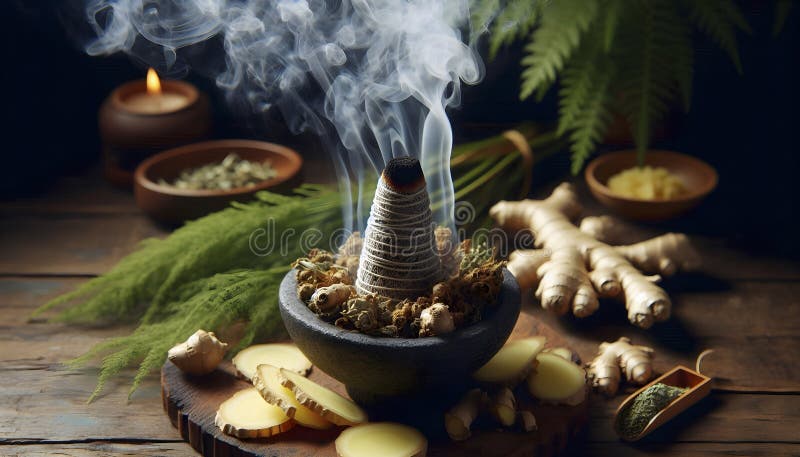 Native American Smudging Bundle, Ai Created Image Stock Illustration ...