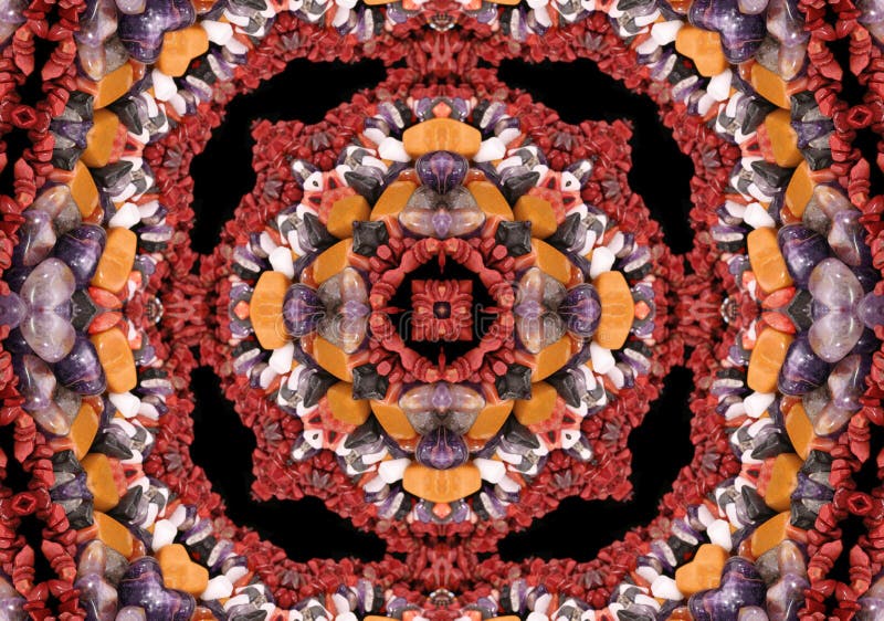 Native American Style Abstract Background Kaliedoscope Beads Stock ...