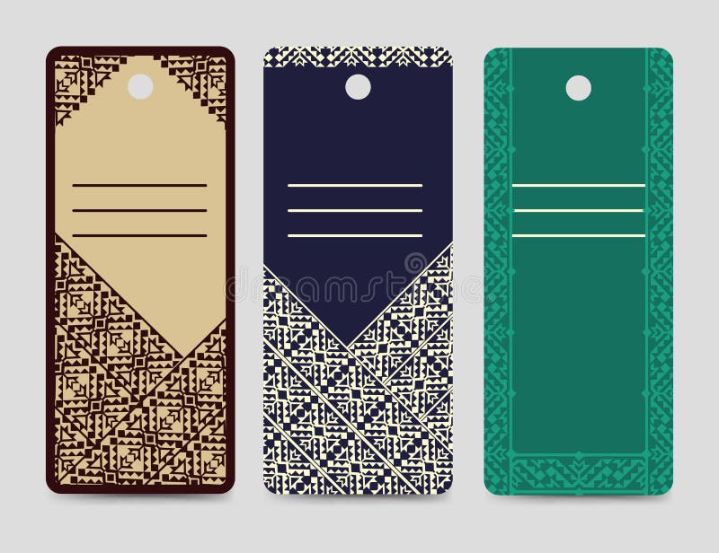 Native American Style Borders Labels Stock Vector - Illustration of ...