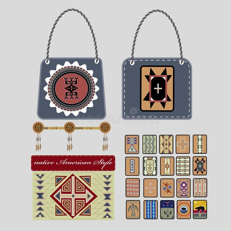 Native American style stock illustration. Illustration of text - 69839082