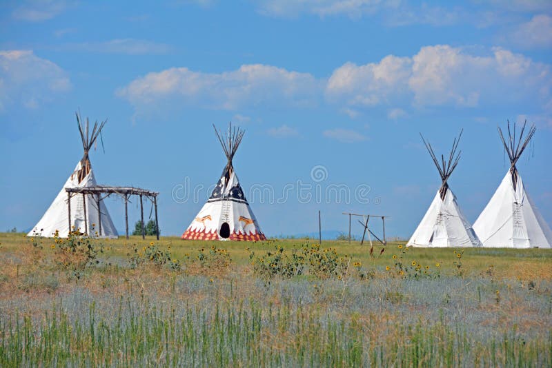 Native American Teepee`s in Colorado. Editorial Image - Image of abode ...