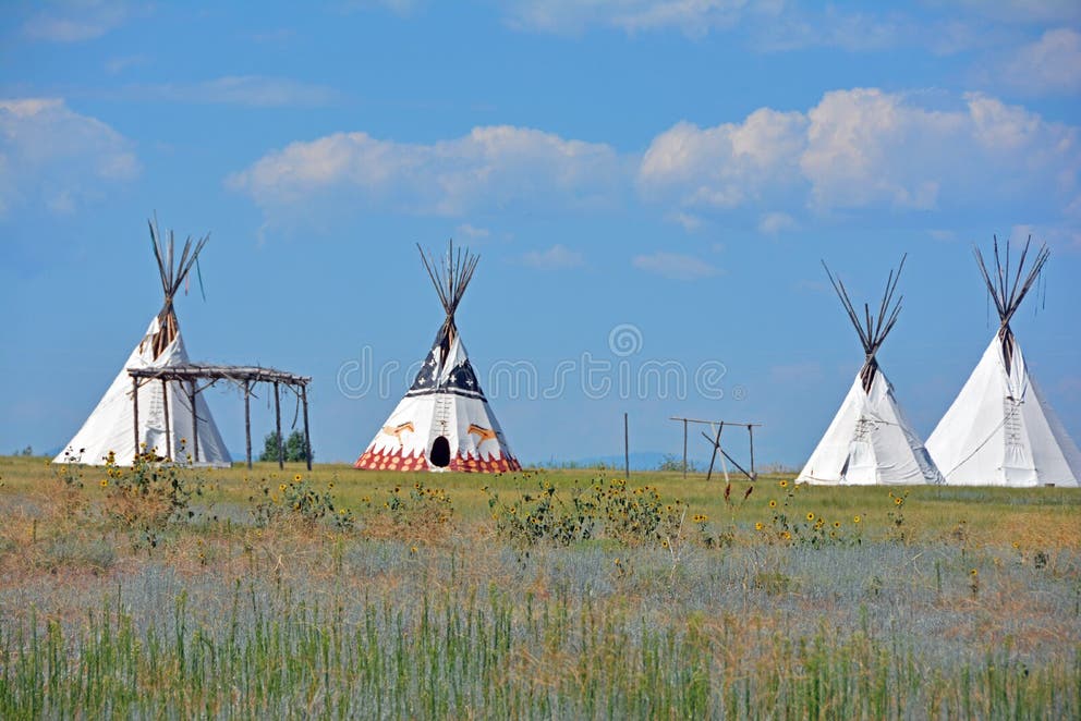 Native American Teepee`s in Colorado. Editorial Image - Image of abode ...