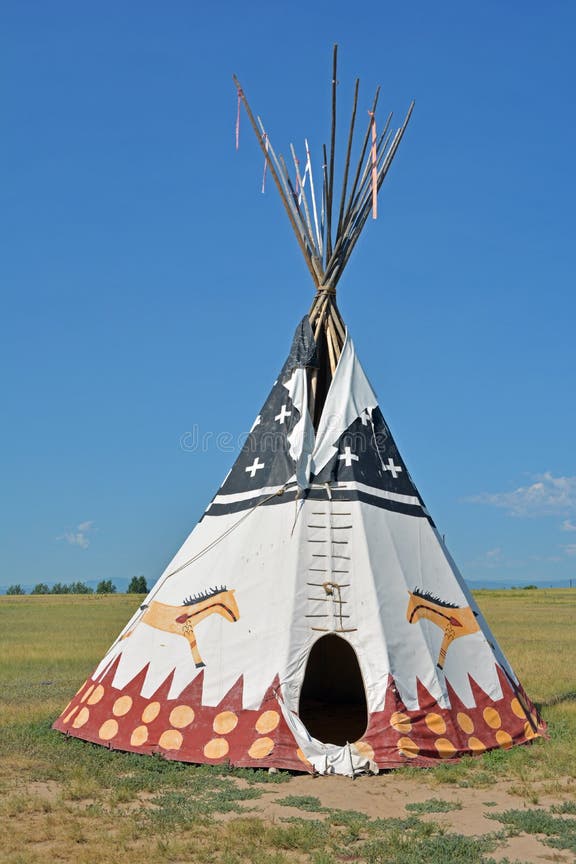 Native American Teepee`s in Colorado. Editorial Image - Image of ...