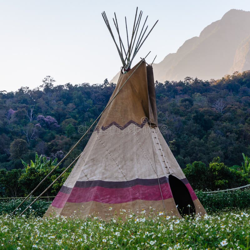A Native American Teepee stock photo. Image of heritage - 15092742