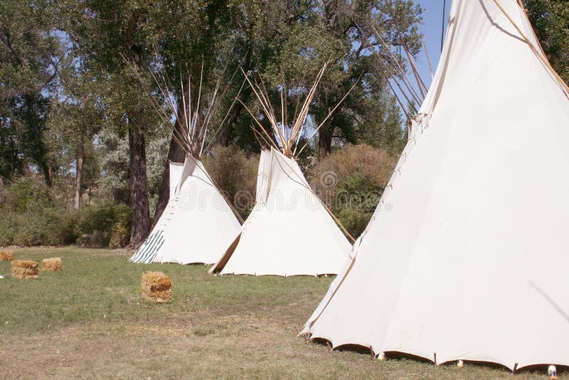 Native American Tipis stock photo. Image of traditional - 1031982