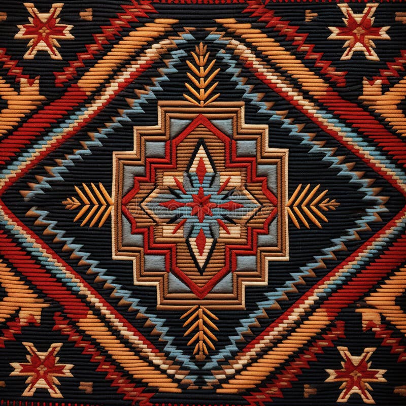 Native American Traditional Pattern Ethnic Design Embroidery Background ...