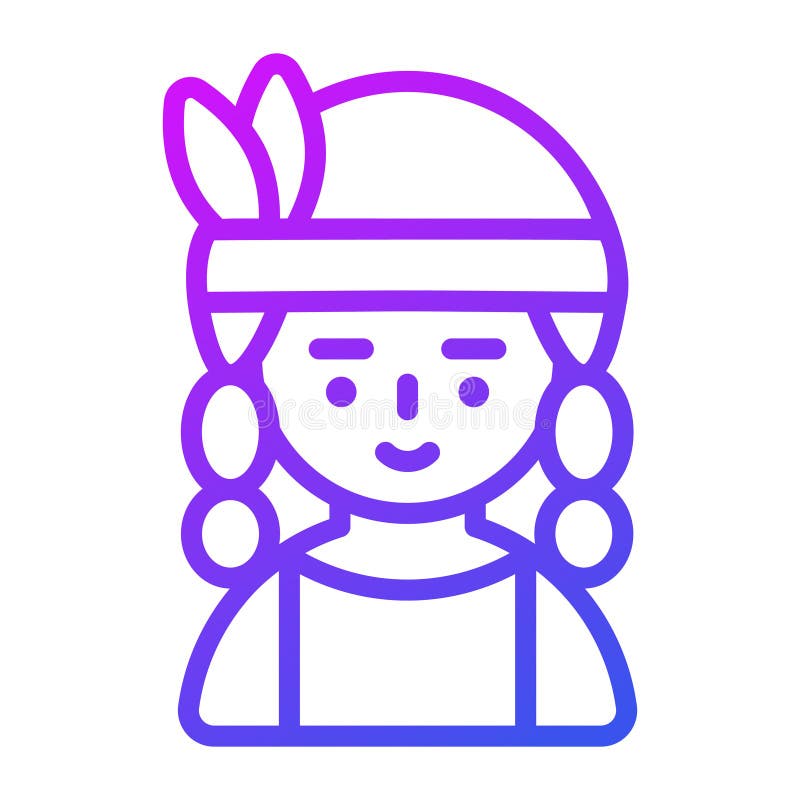 Native American Vector Outline Icon. Modern Thin Line Symbols ...