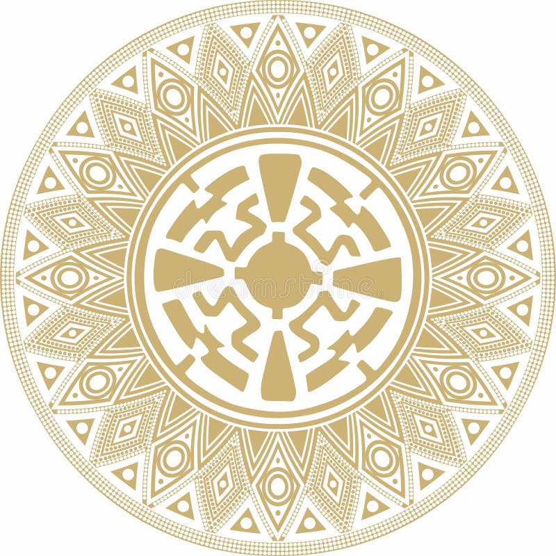 Round Gold Pattern Stock Illustrations – 103,858 Round Gold Pattern ...