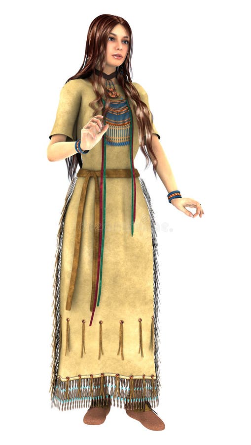 3D Render Indian Woman stock illustration. Illustration of costume ...