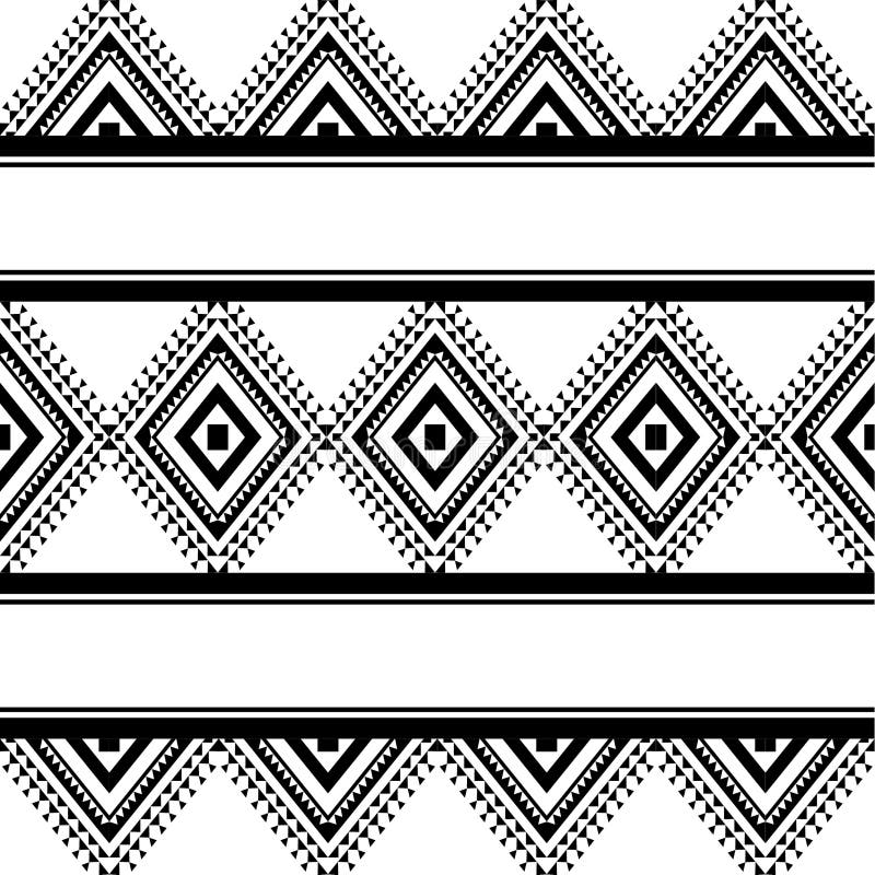 Native Black and White Pattern Texture Background Stock Vector ...