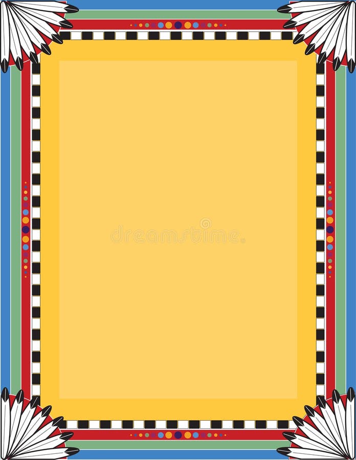 Native Border stock illustration. Illustration of tribe - 8676486
