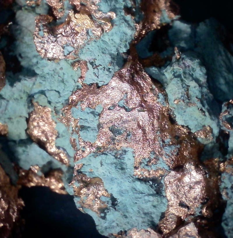Native Copper, a Natural Occurrence of this Element Stock Image - Image ...