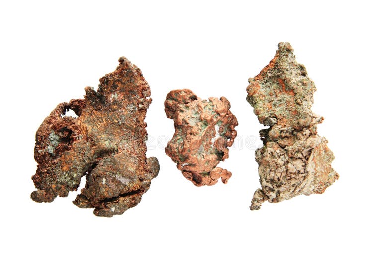 Native copper nuggets stock photo. Image of close, small - 7835406