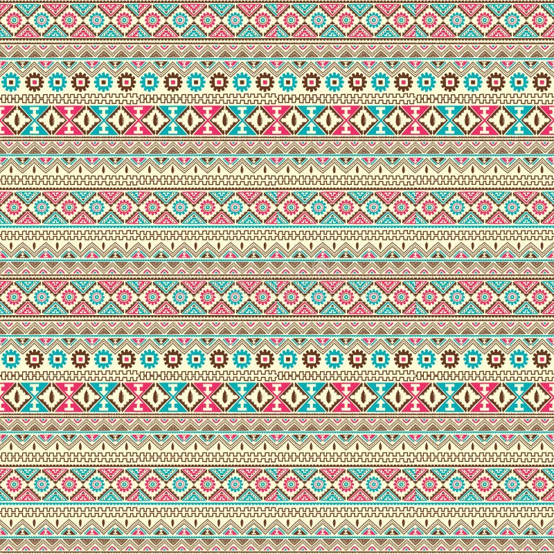 Native Ethnic Seamless Pattern Stock Vector - Illustration of handmade ...