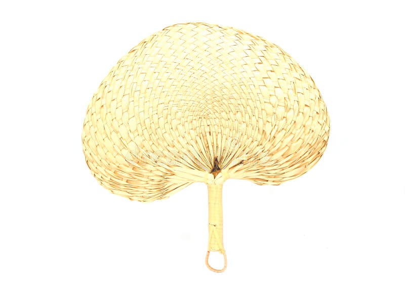 Native Fan Made from Palm Leaves Stock Image - Image of held, asian ...