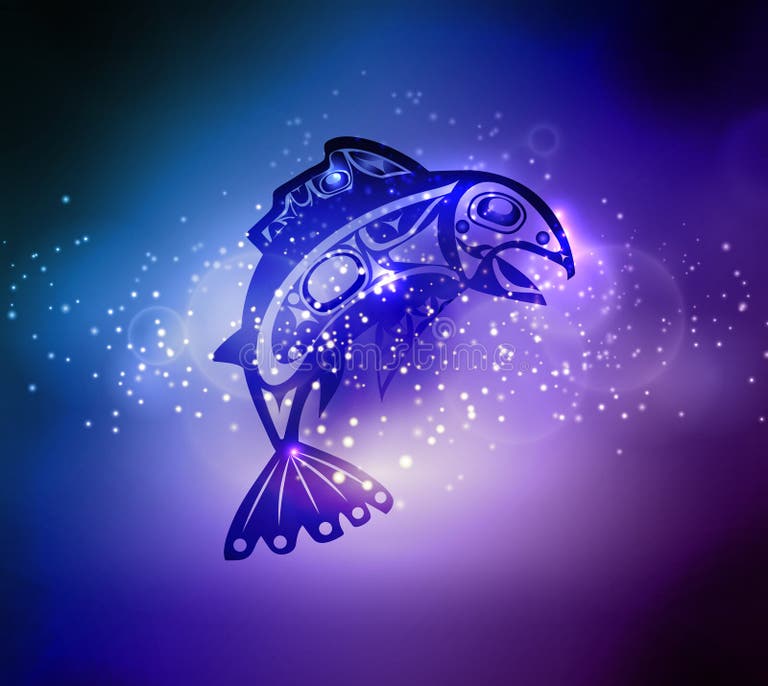 Native Salmon Vector Stock Illustrations – 124 Native Salmon Vector ...