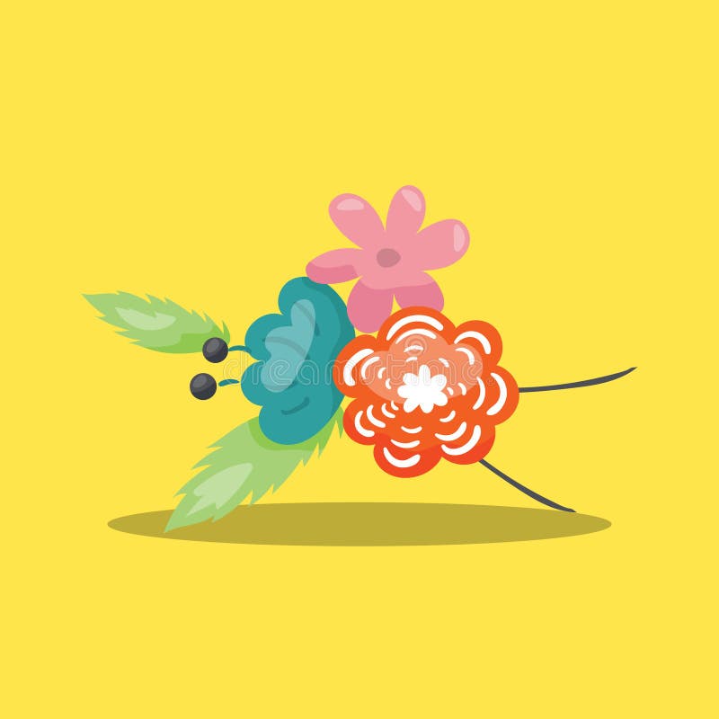 Native flowers 12 stock vector. Illustration of flowers - 197986969