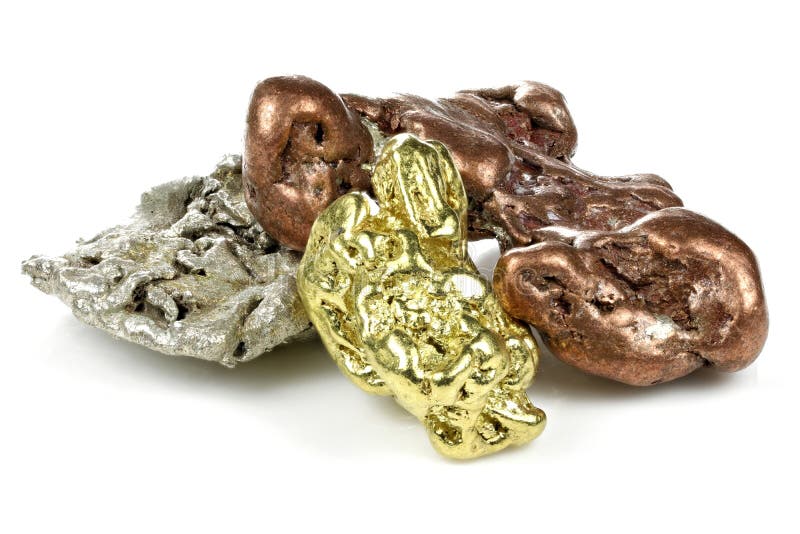 Silver and copper color stock image. Image of surface - 13042443