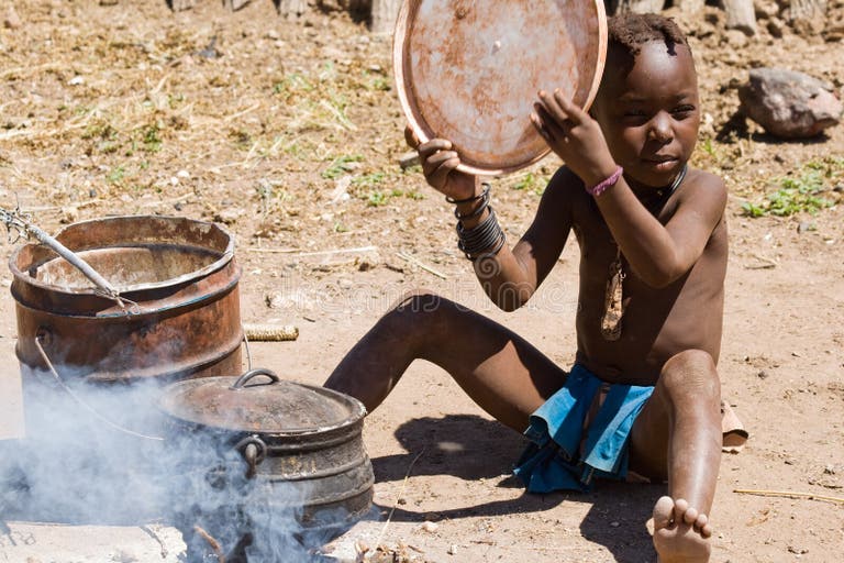 Native Himba boy editorial photography. Image of cultural - 32424842