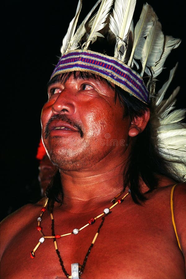 Native indian of Brazil editorial stock image. Image of minorities ...