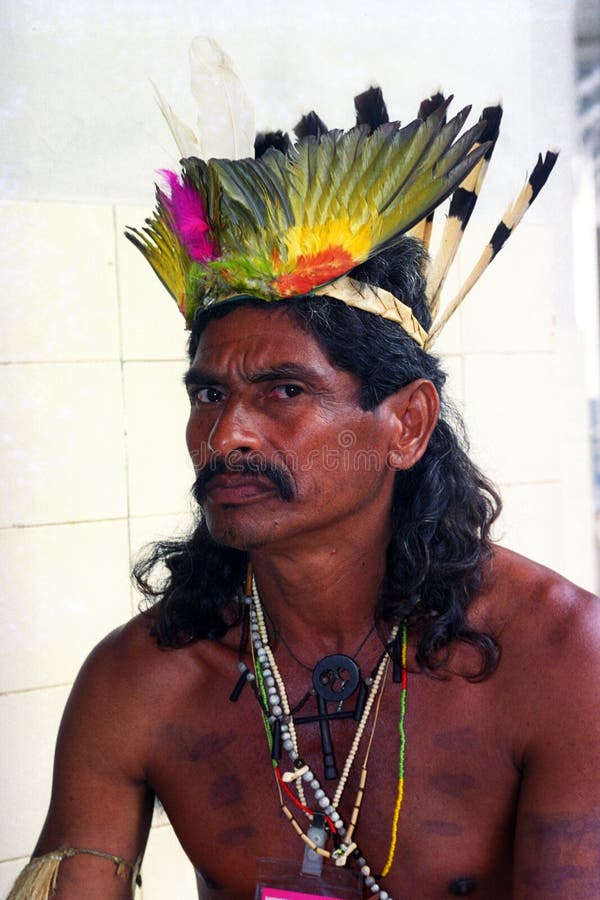 Native Indian Awa Guaja of Brazil Editorial Stock Image - Image of ...