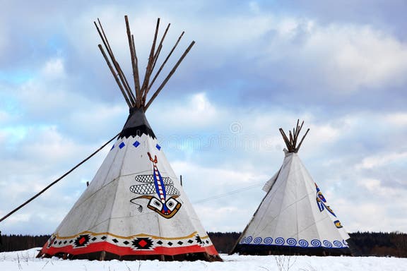 Native Indian tee-pee stock photo. Image of american - 23147180