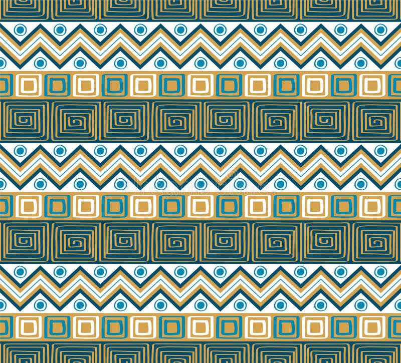 Native Indigenous Sketsh Seamless Stock Illustration - Illustration of ...