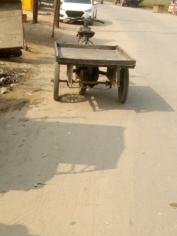 The Native Jugaad Scooter Stands on Thali Road Stock Photo - Image of ...