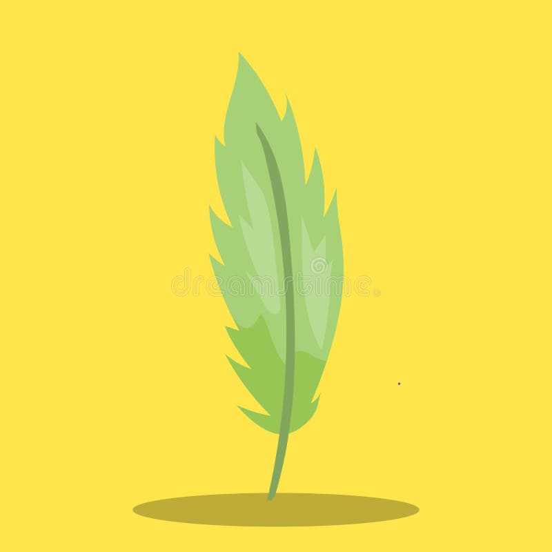 Native leaf green 19 stock vector. Illustration of vector - 197986986