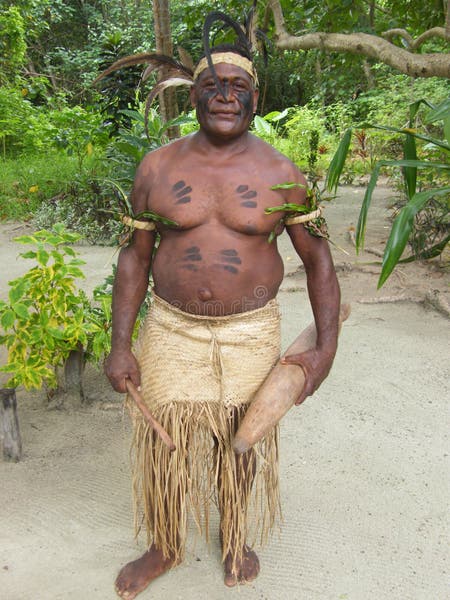 Native man in Vanuatu editorial photography. Image of green - 19913727