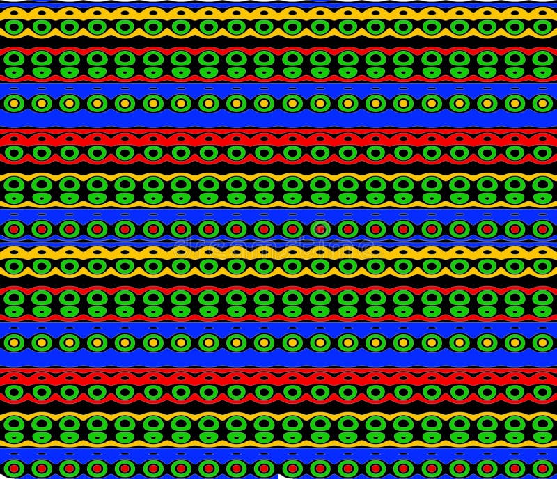 Native Pattern in Bright Colors Stock Illustration - Illustration of ...