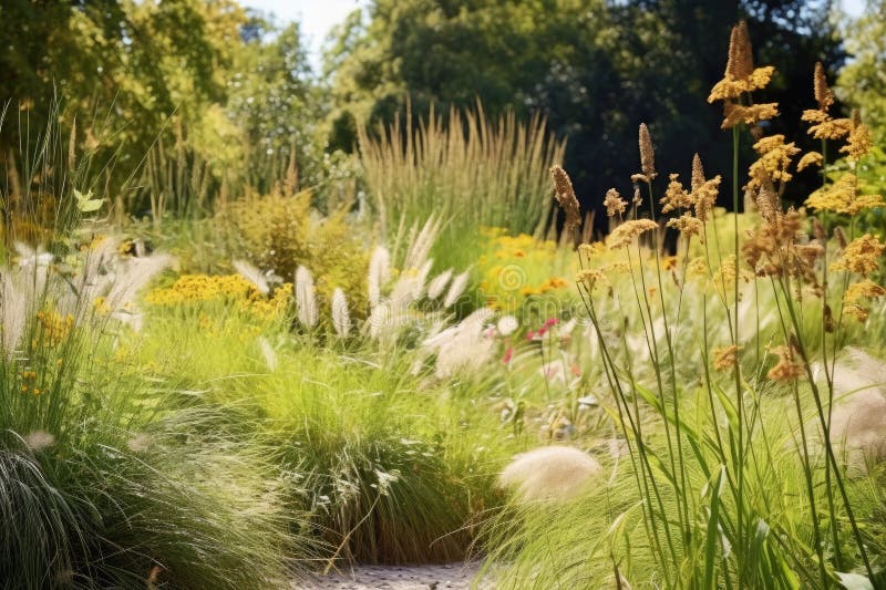 A Native Plants Section in a Nature Reserve Stock Image - Image of ...