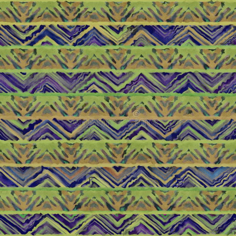 Native Seamless Watercolor Artistic Boho Style Colorful Square Pattern ...