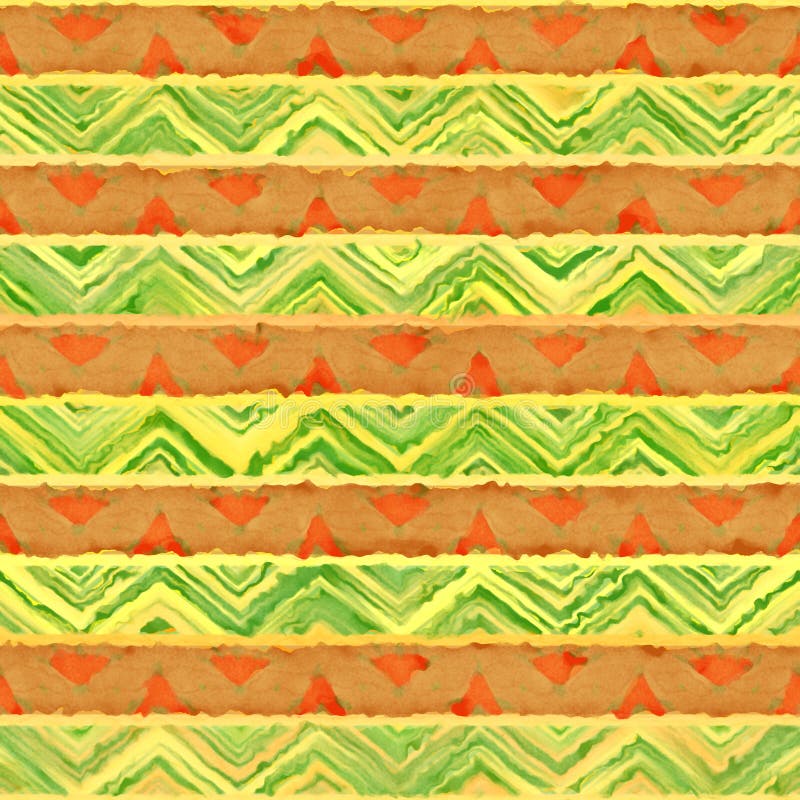 Native Seamless Watercolor Artistic Boho Style Colorful Square Pattern ...