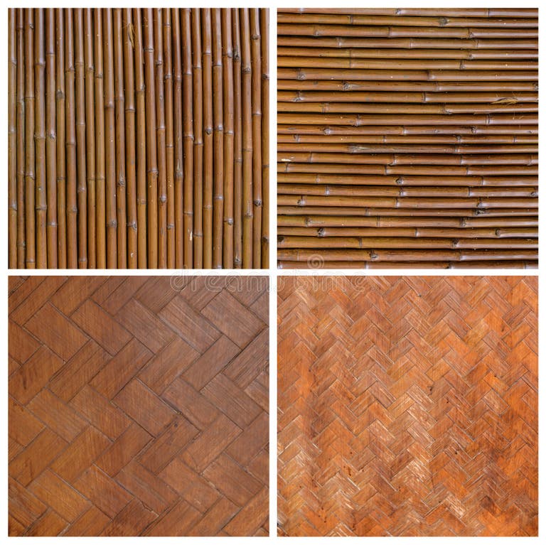 Native Thai Style Bamboo Wall Bamboo Pattern Stock Image - Image of ...