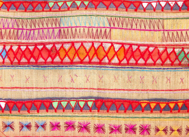 Native Thai Style Cloth Pattern Stock Photo - Image of clothing ...