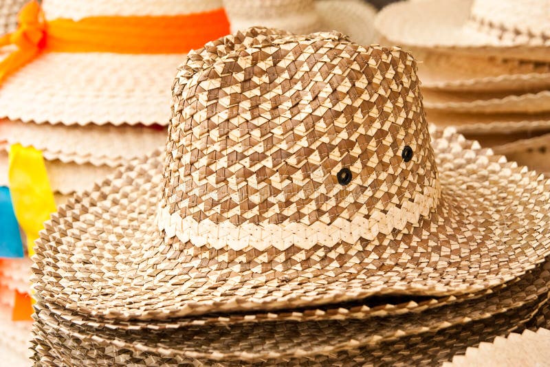 Native Thai Style Handmade Hat Stock Photo - Image of work, protective ...