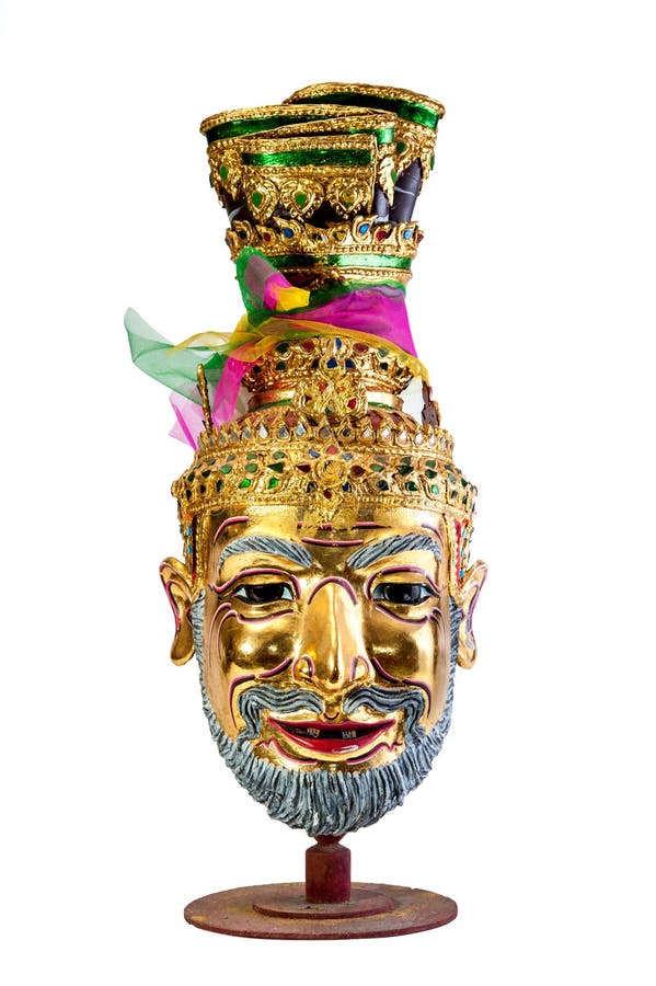 Native Thai style mask stock photo. Image of play, khone - 46229222