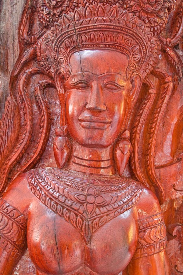 Native Thai Style Wood Carving Stock Photo - Image of antique, ancient ...