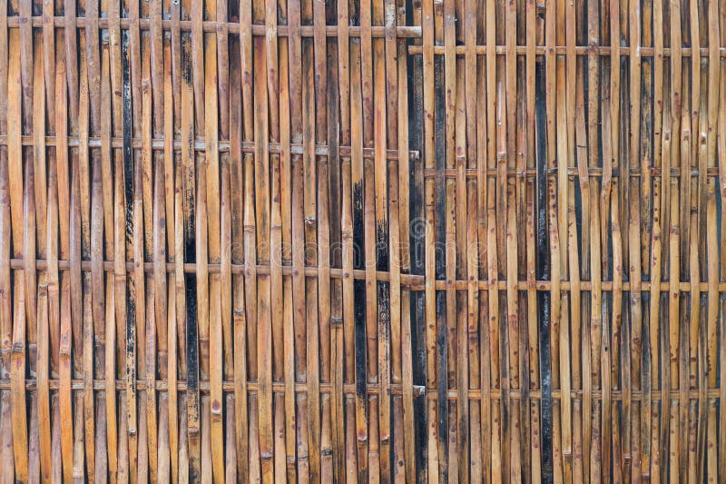 Native Thai Woven Bamboo Wall Stock Image - Image of vintage, textured ...