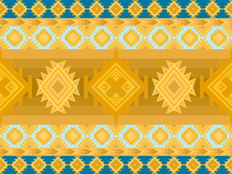 Native Tribal Fabric Featuring Geometric Patterns of Diamonds ...